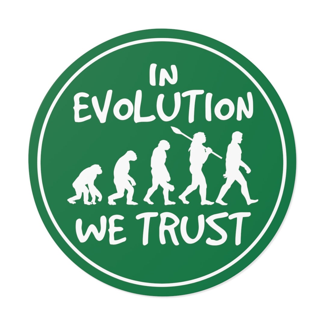 Sticker Decal in Evolution We Trust Atheist Atheism Secular - Etsy