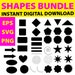 Geometric Shapes SVG Bundle, Shapes Cut Files, Shapes Outline SVG ...