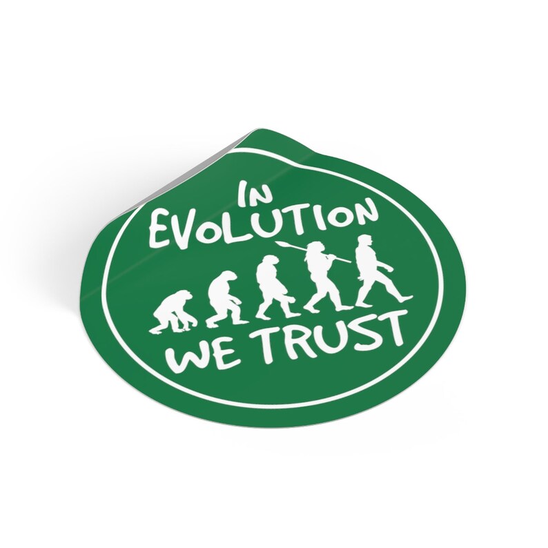 Sticker Decal in Evolution We Trust Atheist Atheism Secular - Etsy