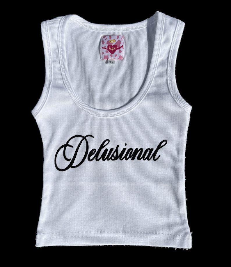 Delusional Printed Y2K Style Graphic Tee Crop Top Going Out Shirt - Etsy