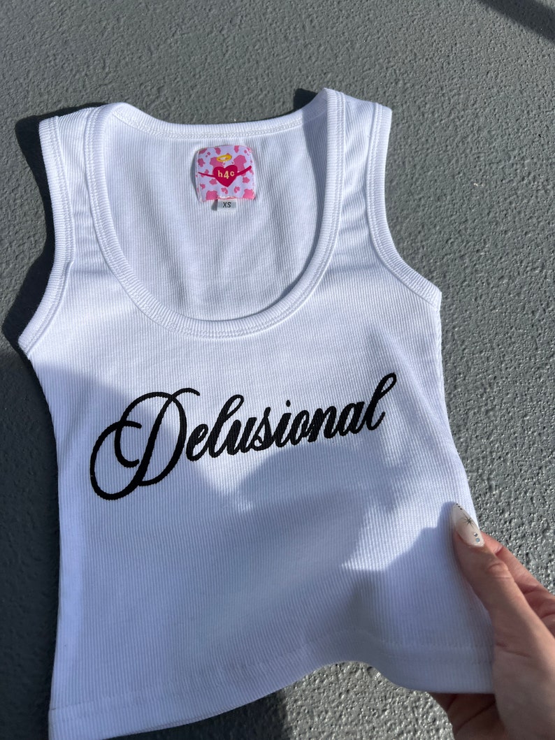 Delusional Printed Y2K Style Graphic Tee Crop Top Going Out Shirt - Etsy
