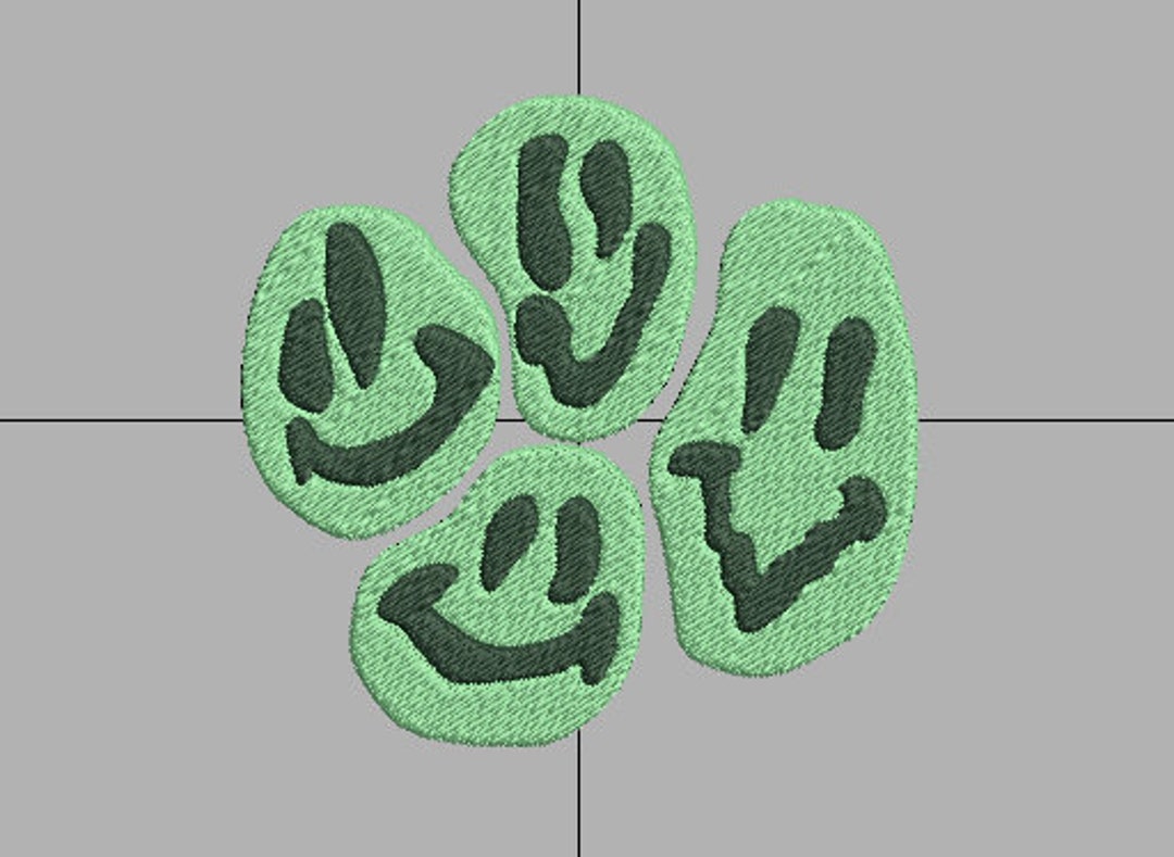 Drippy Smiles Embroidery Design File - Etsy