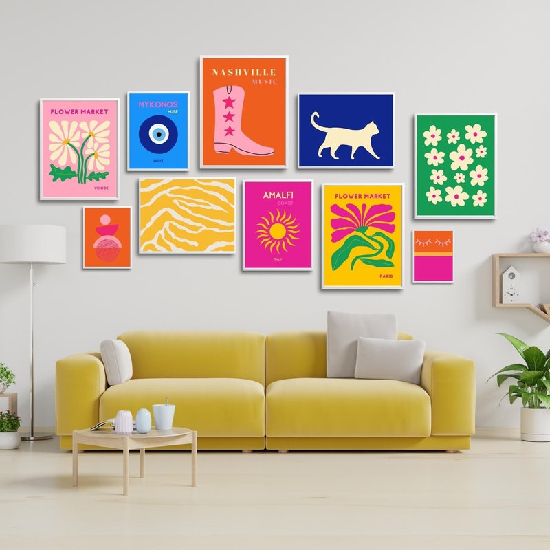 Colorful Wall Art - Etsy