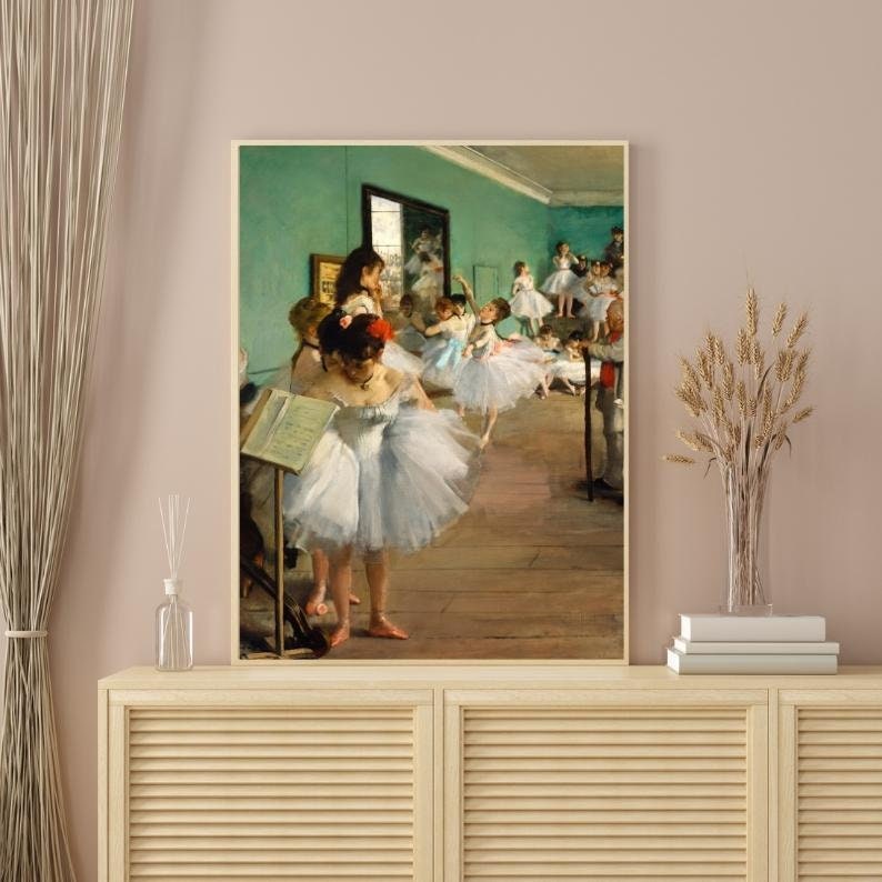 The Dance Class by Edgar Degas, Impressionism Art, Ballerina Fine Art ...