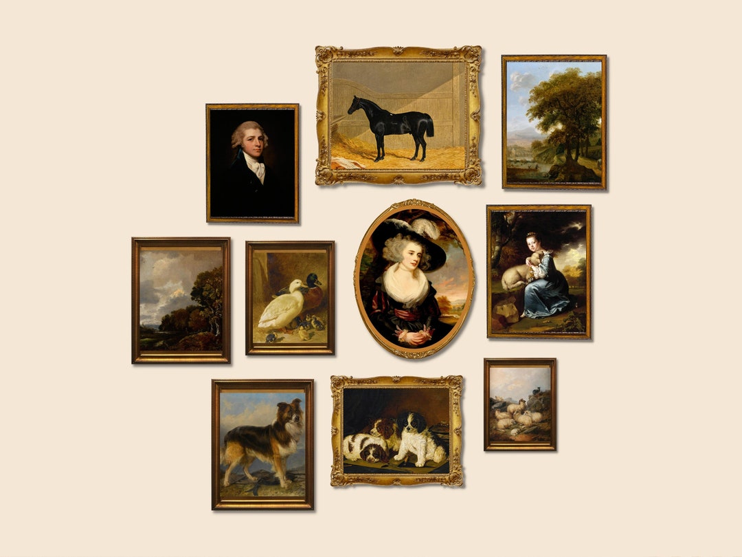 English Cottage Gallery Wall Set of 10 of Prints English Manor Print ...