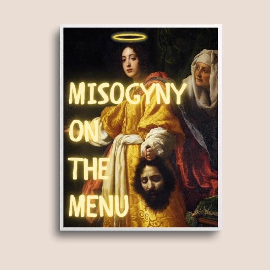 Misogyny on the Menu Quote Feminist Altered Vintage Art Poster ...