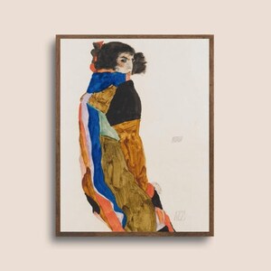Egon Schiele Moa Wall Art Print, Expressionist Fine Art Print Home ...
