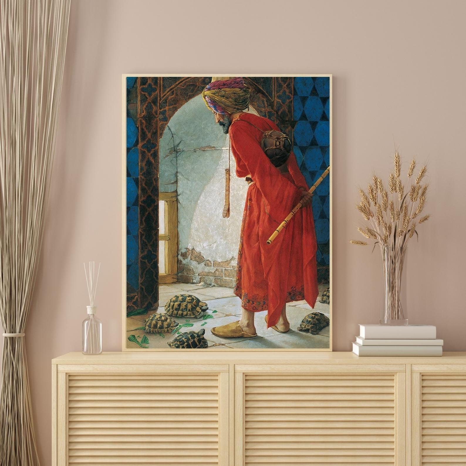 The Tortoise Trainer| Osman Hamdi Bey| Turkish Ottoman Wall Art Prints ...