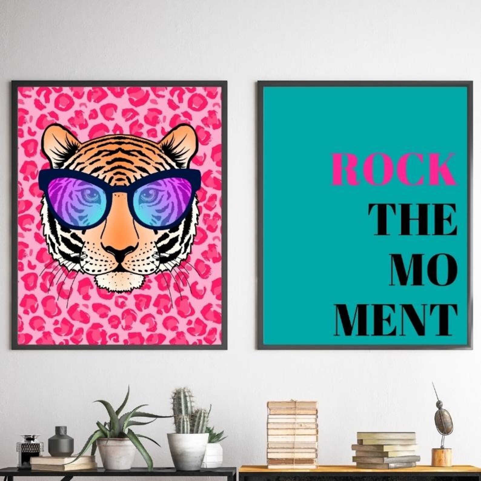 Retro Maximalist Wall Art Set of 6, Colorful Posters, Vibrant Gallery ...