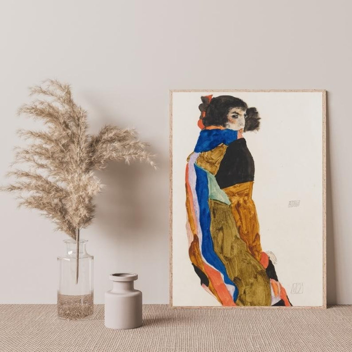 Egon Schiele Moa Wall Art Print Expressionist Fine Art Print - Etsy