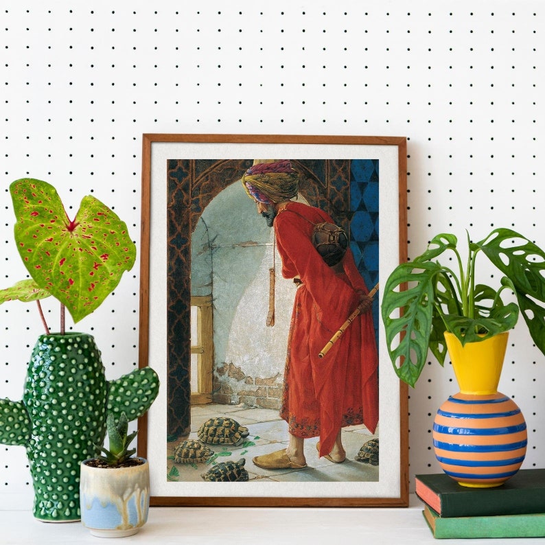 The Tortoise Trainer Osman Hamdi Bey Turkish Ottoman Wall - Etsy
