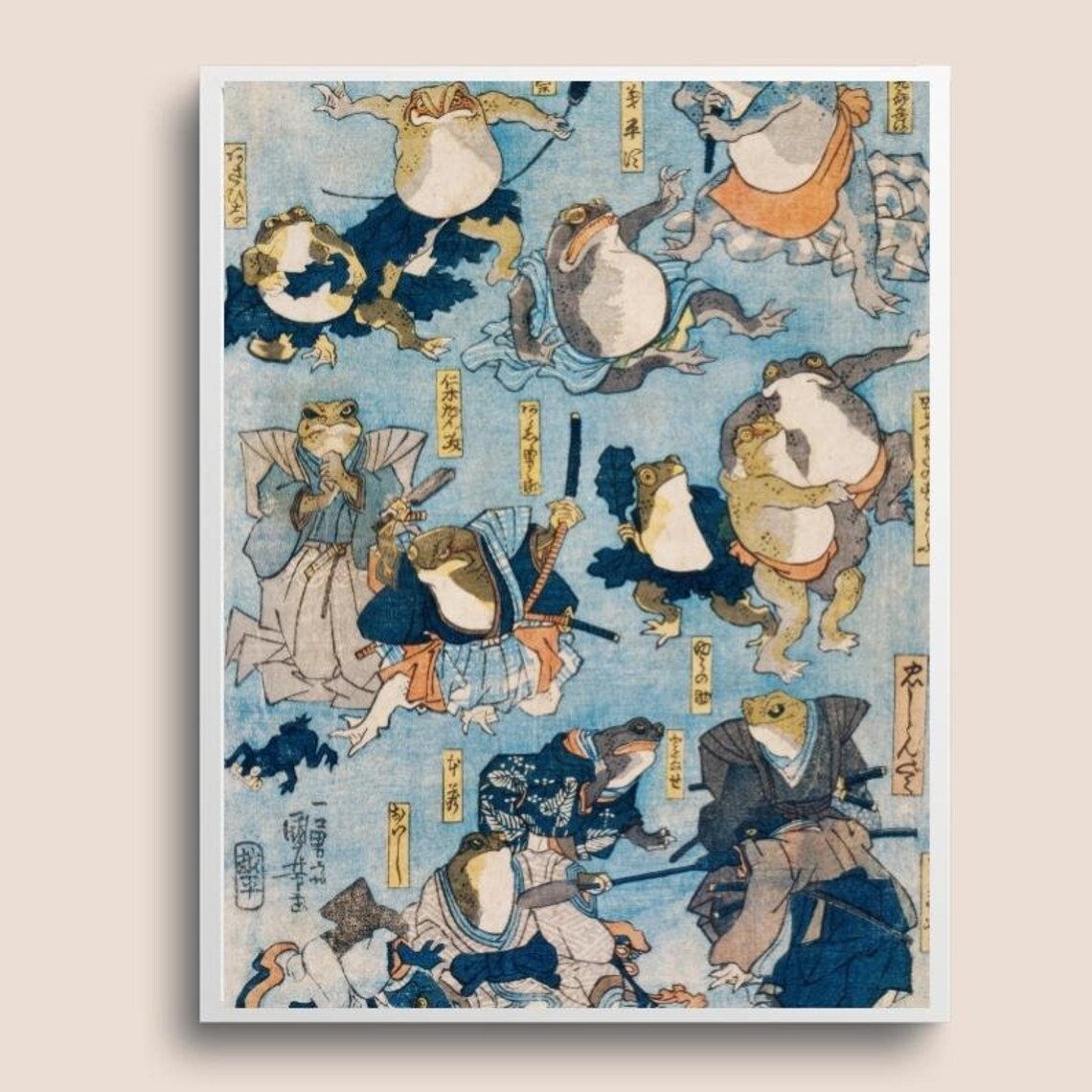 Japanese Woodblock Print Set of 7 Vintage Japanese Ukiyo-e - Etsy