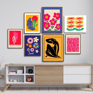 Matisse Print Set of 7, Abstract Gallery Wall Set,colorful Printable ...