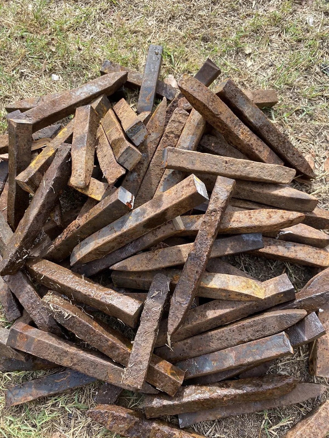 Railroad Spike Cut off End for Welding, Blacksmithing, Forging, Knives ...