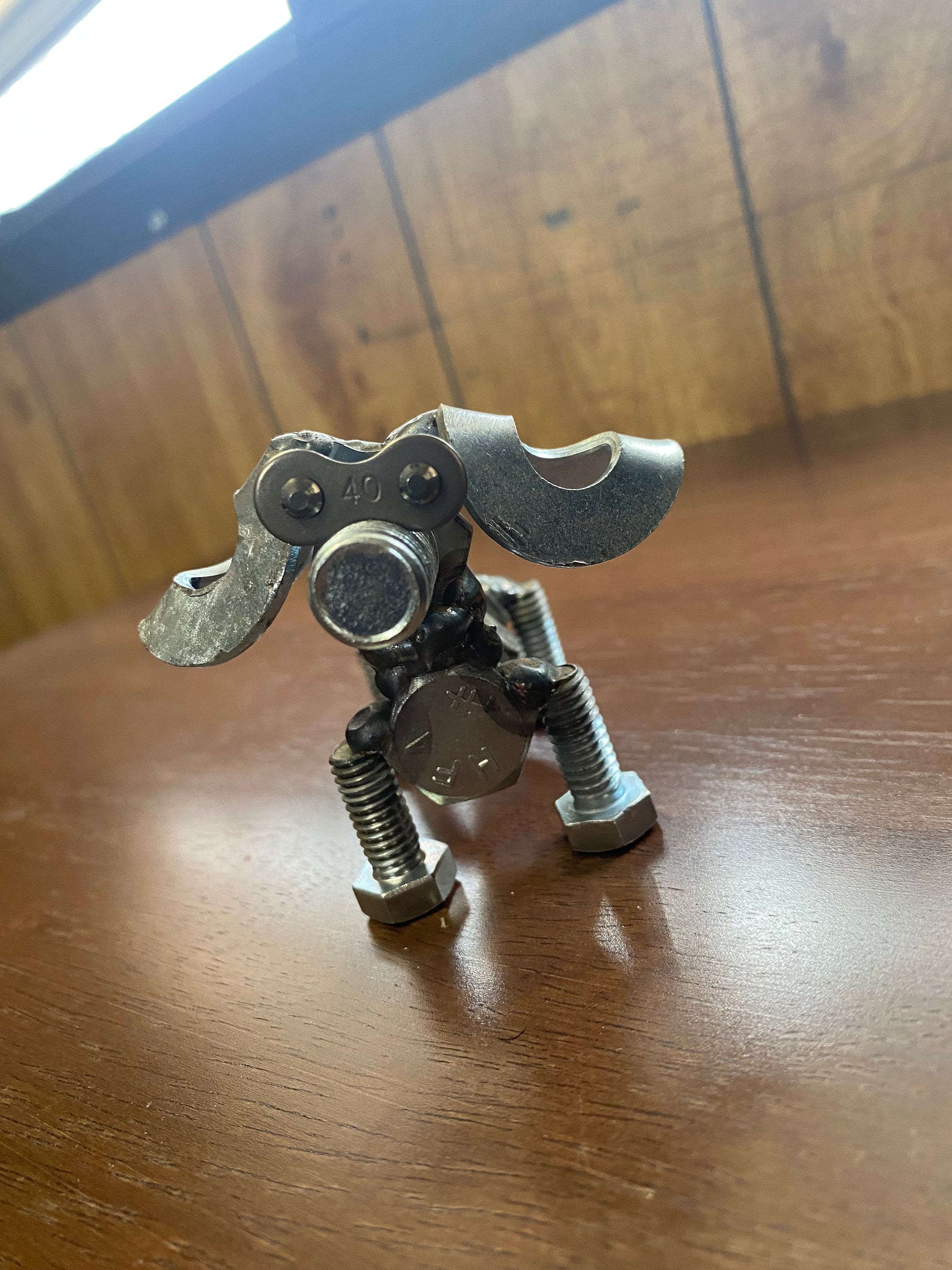 Dog Figurine Welded Nuts and Bolts Dog - Etsy
