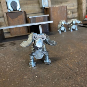 Dog Figurine Welded Nuts and Bolts Dog - Etsy