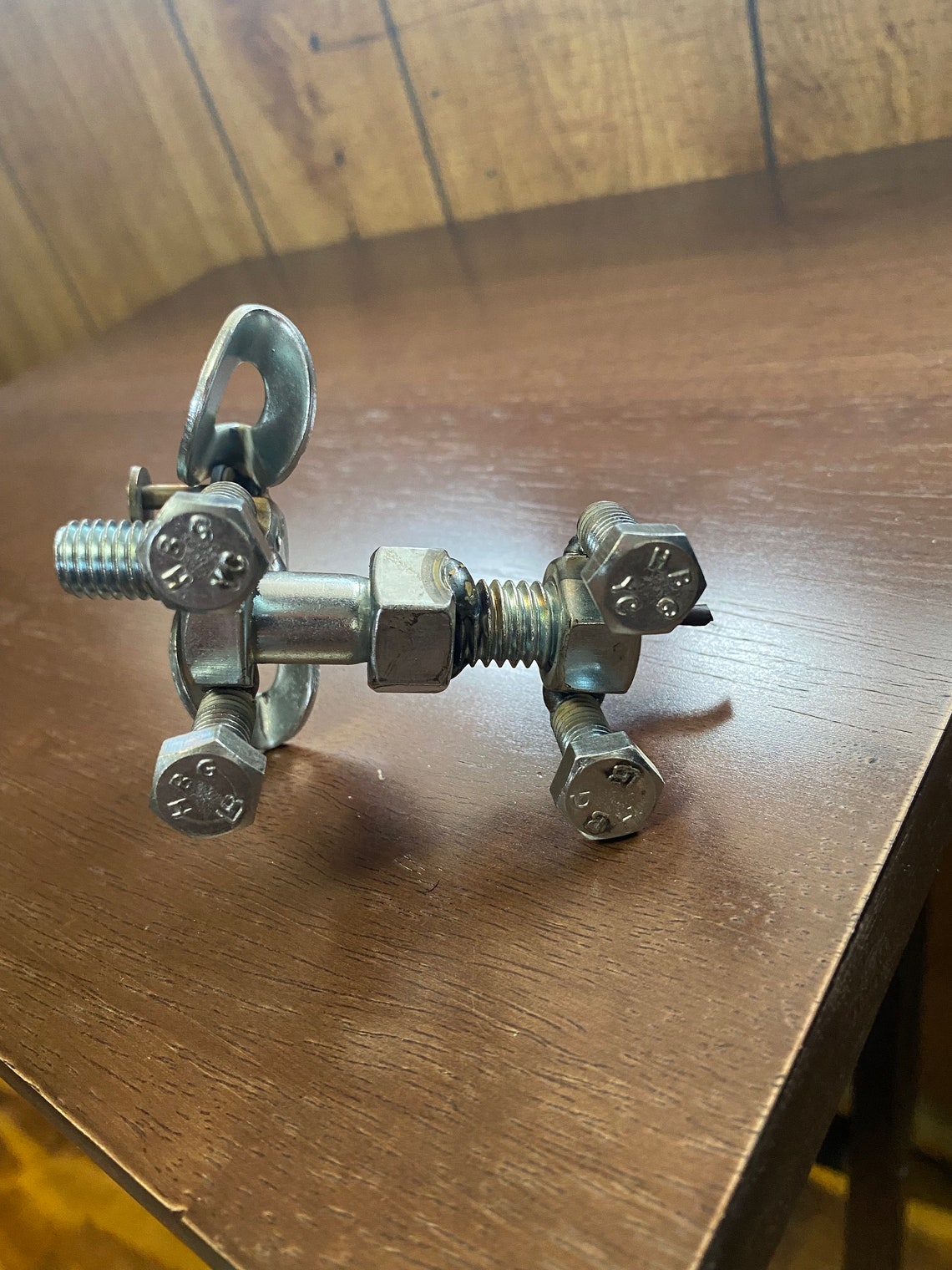 Dog Figurine Welded Nuts and Bolts Dog - Etsy