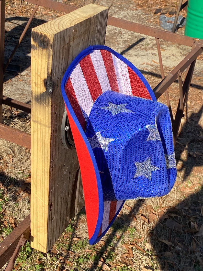 Horseshoe Cowboy Hat Hangers Horseshoe Hat Rack - Etsy