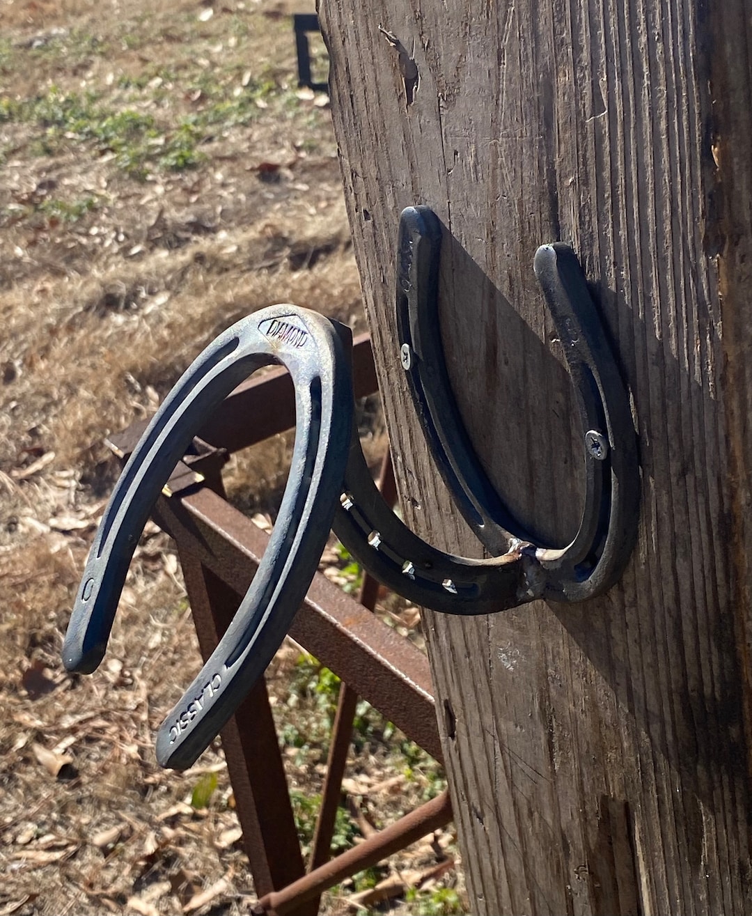 Horseshoe Cowboy Hat Hangers Horseshoe Hat Rack - Etsy
