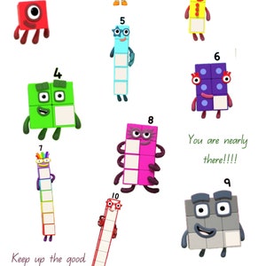 Children's Reward Chart, Number Block Reward Chart, Motivational Chart ...