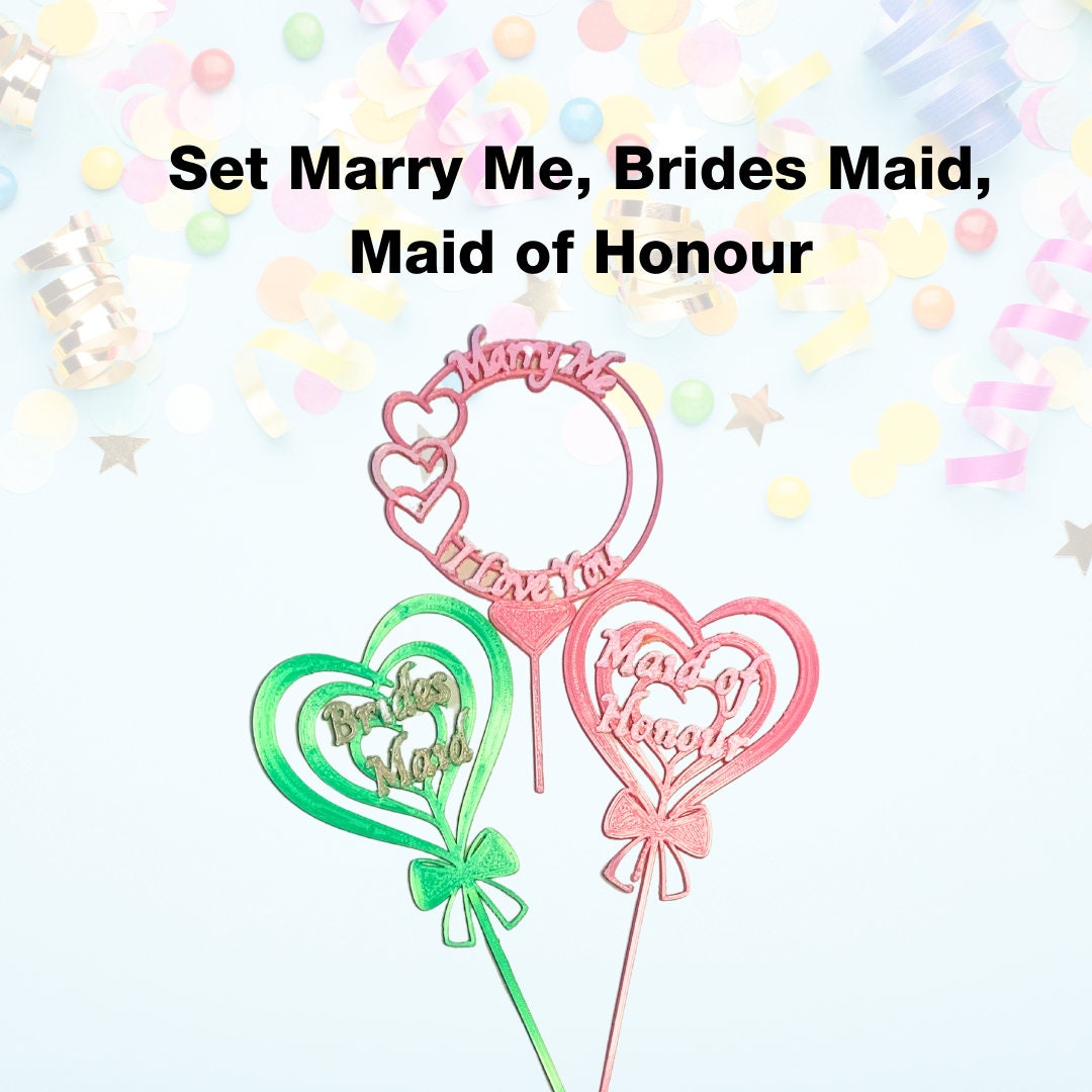 Hens' Party, Proposal Cake Topper, Wedding, Hens Celebration ...