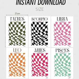 Zodiac Printable Astrology Poster | DIGITAL DOWNLOAD Poster Wall Art ...