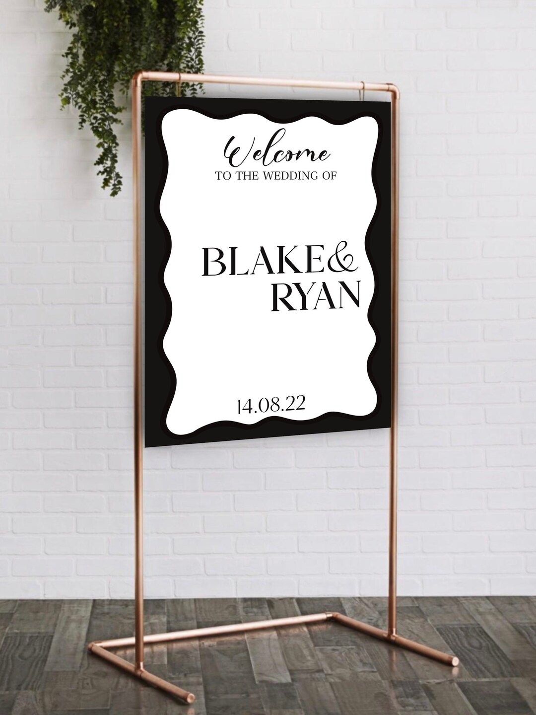 Digital Wedding Welcome Panel, Digital File, Printable Modern ...