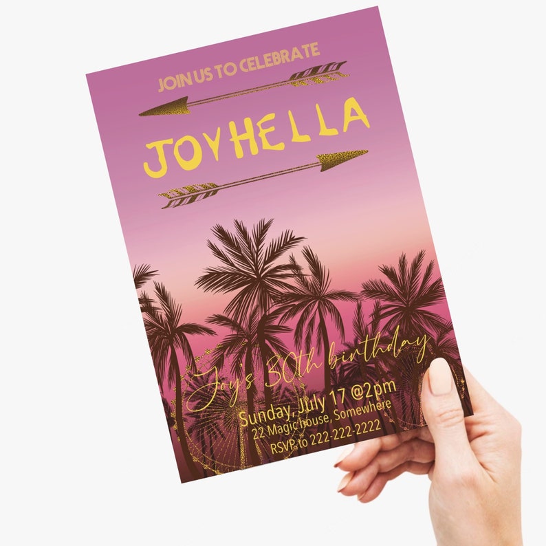 Invitation to a Birthday Party Theme Music Festival, Digital File ...