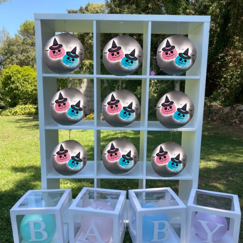 Printable Tic Tac Toe Gender Reveal Halloween | Printable | Baby Shower ...