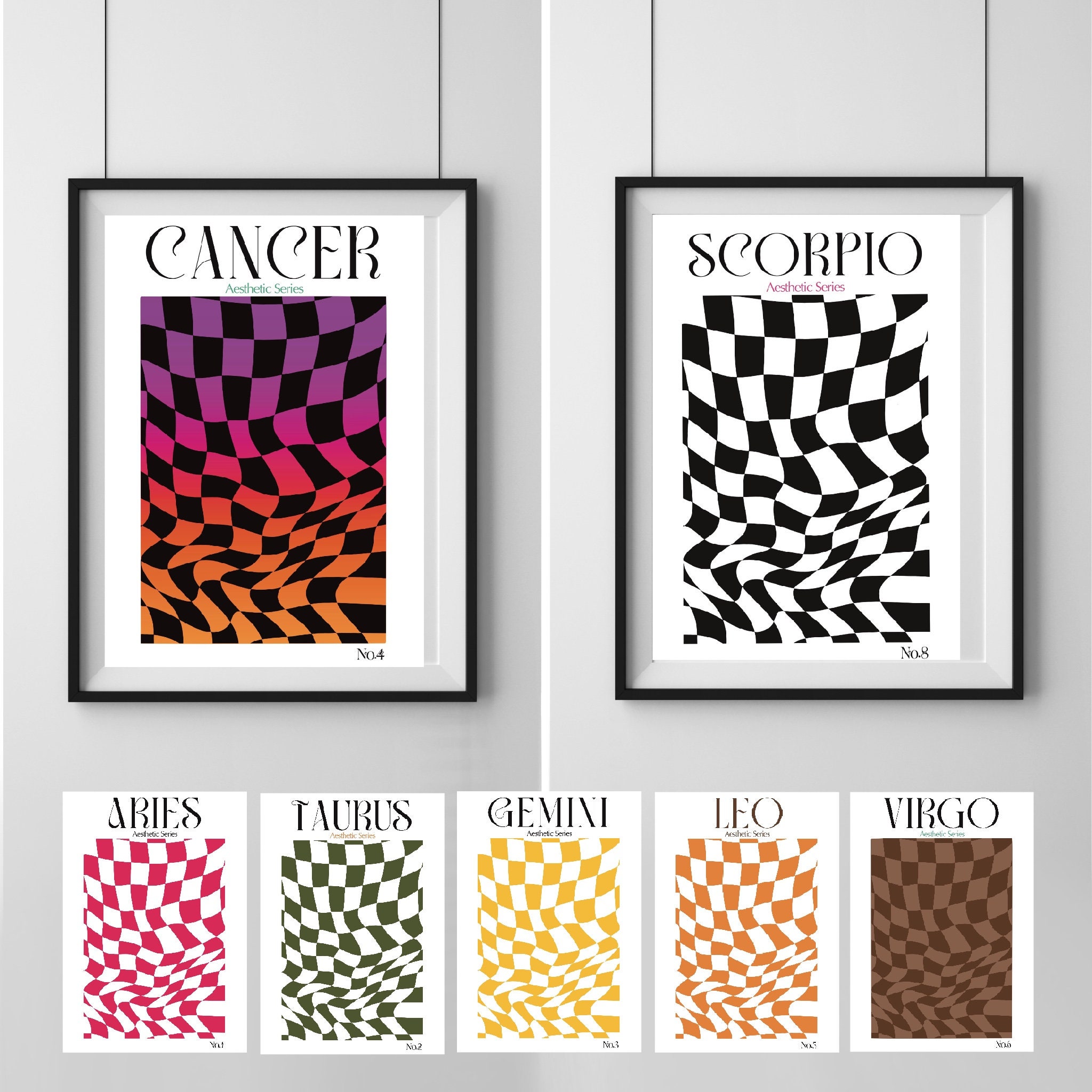 Zodiac Printable Astrology Poster DIGITAL DOWNLOAD Poster Wall Art ...