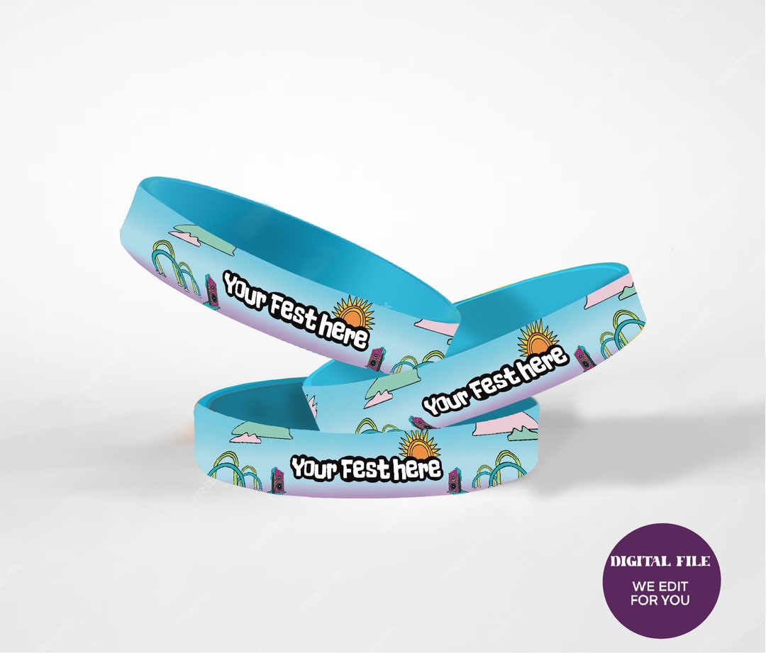 Pass Bracelet Festival, Music Festival, Digital Printable, Custom ...