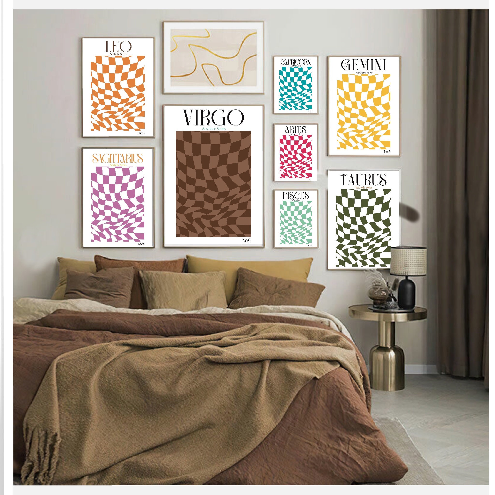 Zodiac Printable Astrology Poster DIGITAL DOWNLOAD Poster Wall Art ...