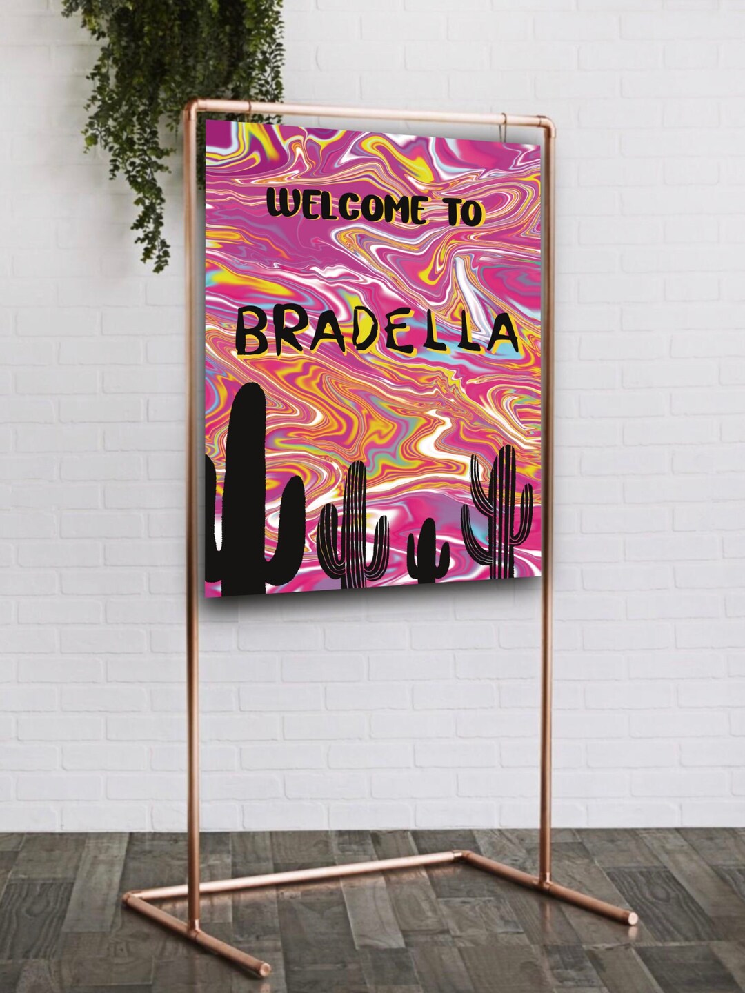 Music Festival Birthday Welcome Panel, Digital File, Printable Marble ...