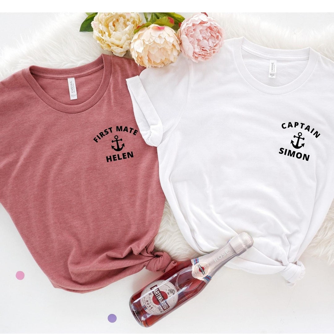 Captain Shirt, First Mate Shirt, Custom Matching Shirts, Couples ...