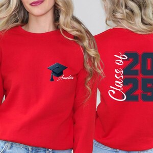 Class of 2025 Sweatshirt, Graduation Sweatshirt, High School Sweater ...