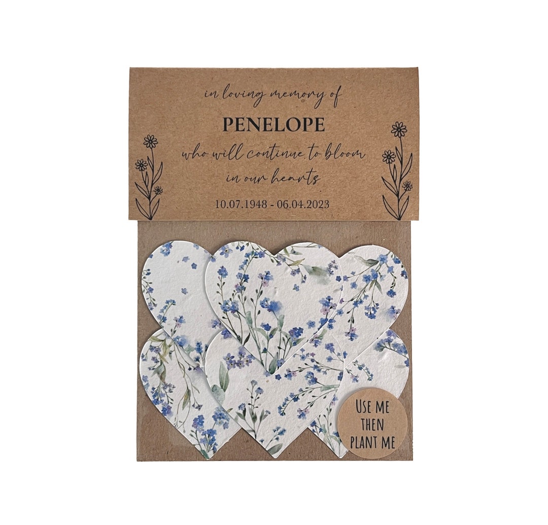 Personalised Plantable Bereavement Gift // Memorial Gift, Eco Friendly ...