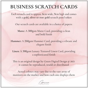 Personalised Business Scratch Card // Scratch to Win, Client Thank You ...