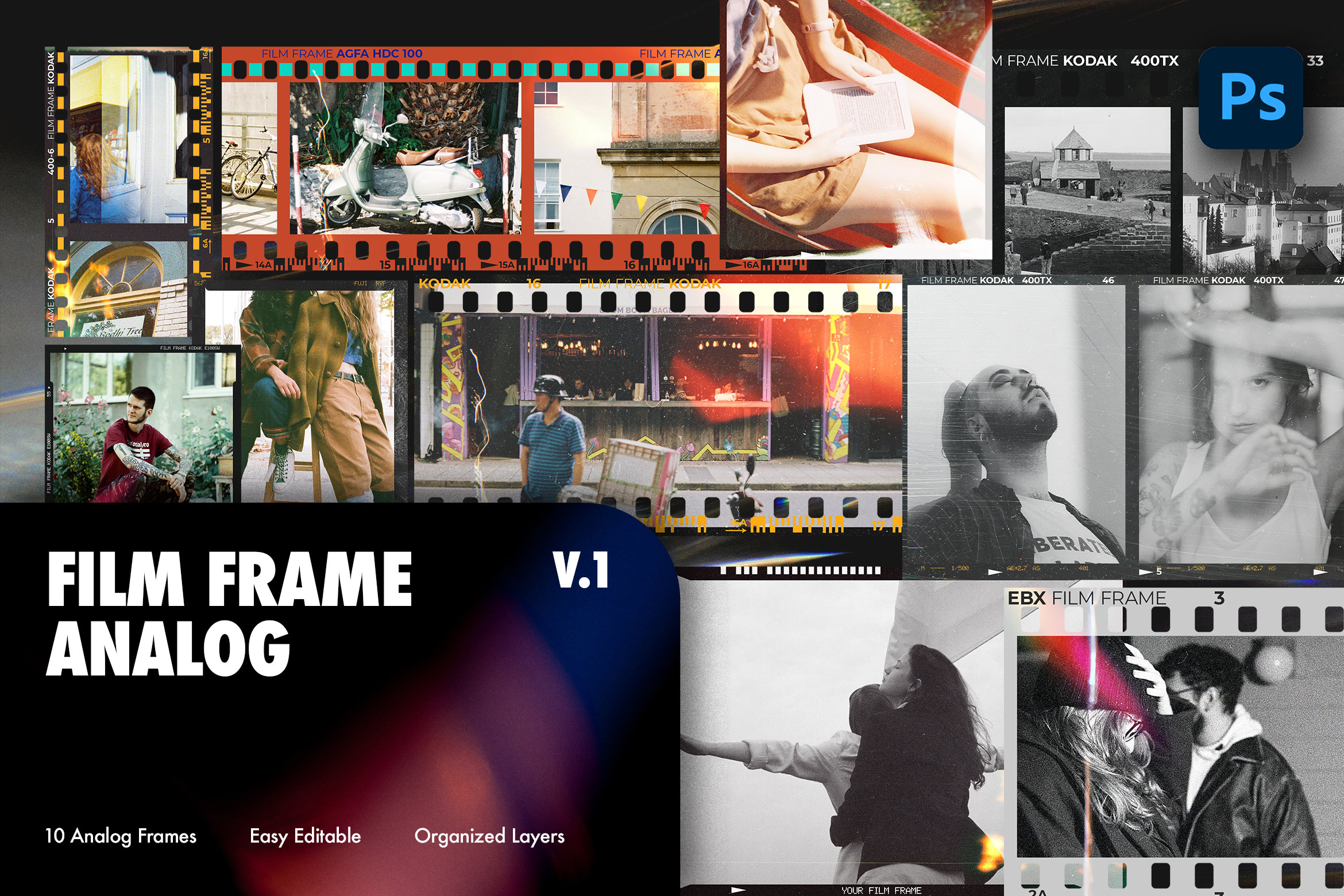 Film Frame 35mm Film Effect Overlays Film Borders Film Frame Png PNG ...