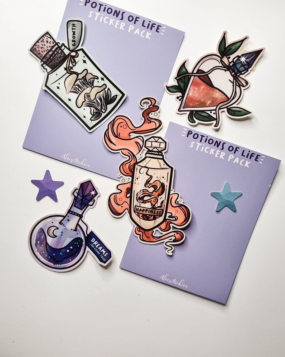 Potion Sticker Pack, Magic Potions Stickers - Etsy