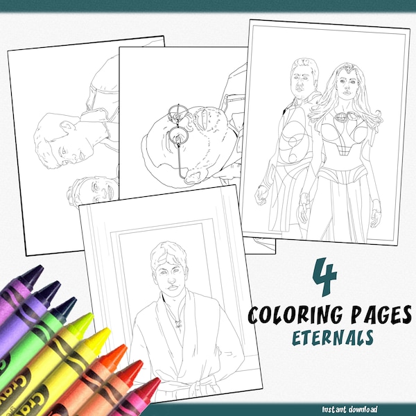 Mcu Coloring Pages - Etsy