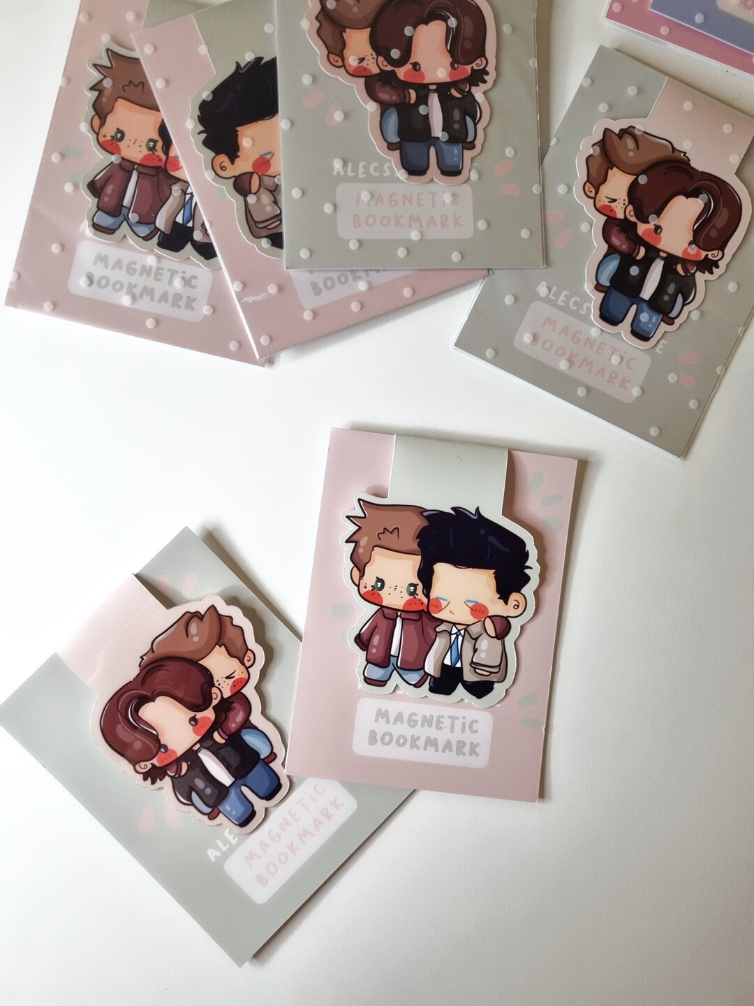 Supernatural Team Free Will Magnetic Bookmark Dean Winchester Castiel ...