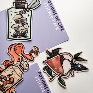 Potion Sticker Pack, Magic Potions Stickers - Etsy