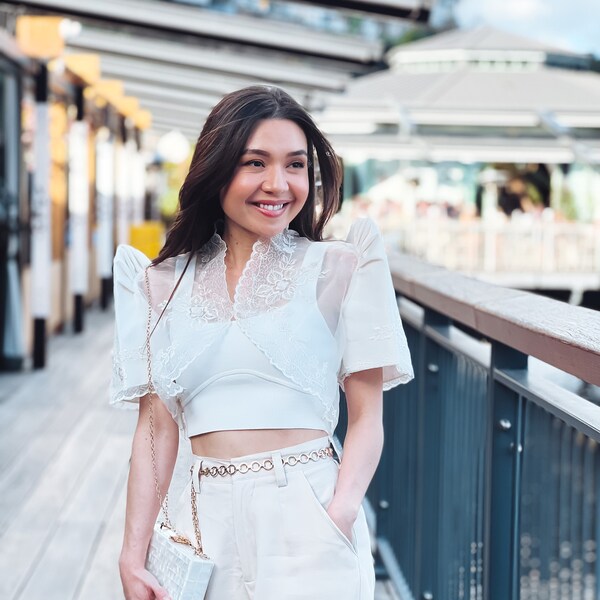 Traditional Filipiniana Maria Clara Alampay With Black Skirt - Etsy Canada