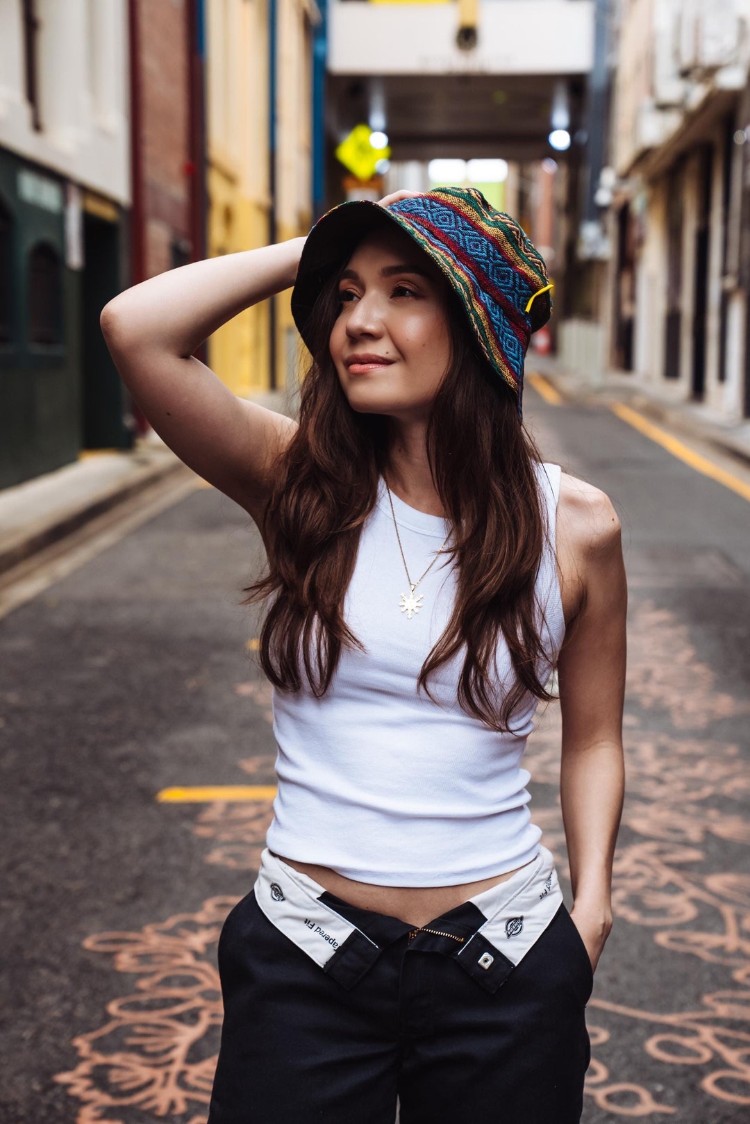 Lupa Bucket Hat Philippine Ethnic Woven Textile Authentic Filipiniana ...