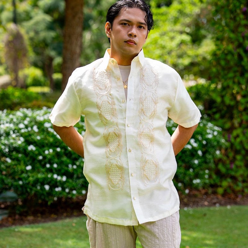 Organza Filipiniana Shirt - Etsy