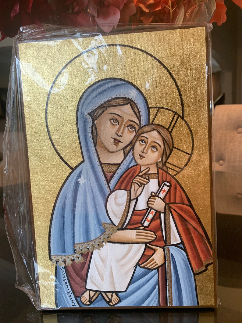 Icons Coptic Orthodox Authentic Tasoni Sawsan - Etsy