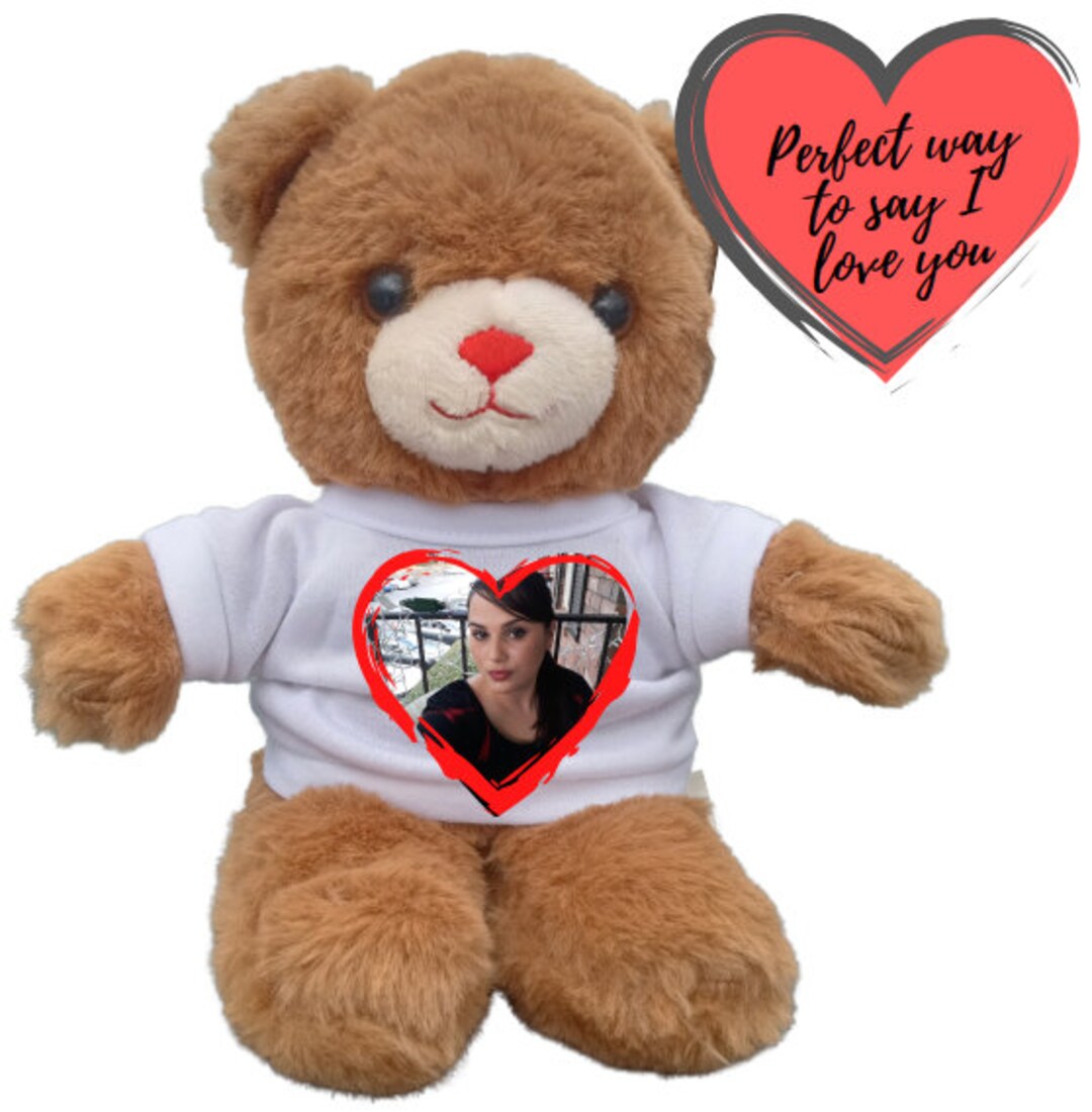 Custom Teddy Bear, Personalized Custom Plush Stuffed Bear, Birthday Anniversary Mothers Day ...