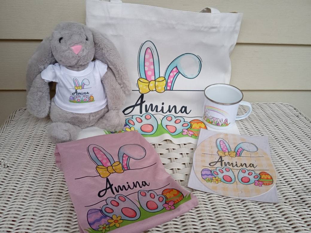 Personalized Easter Basket for Kids, Personalized Easter Gift for Kids, Custom Made Easter ...