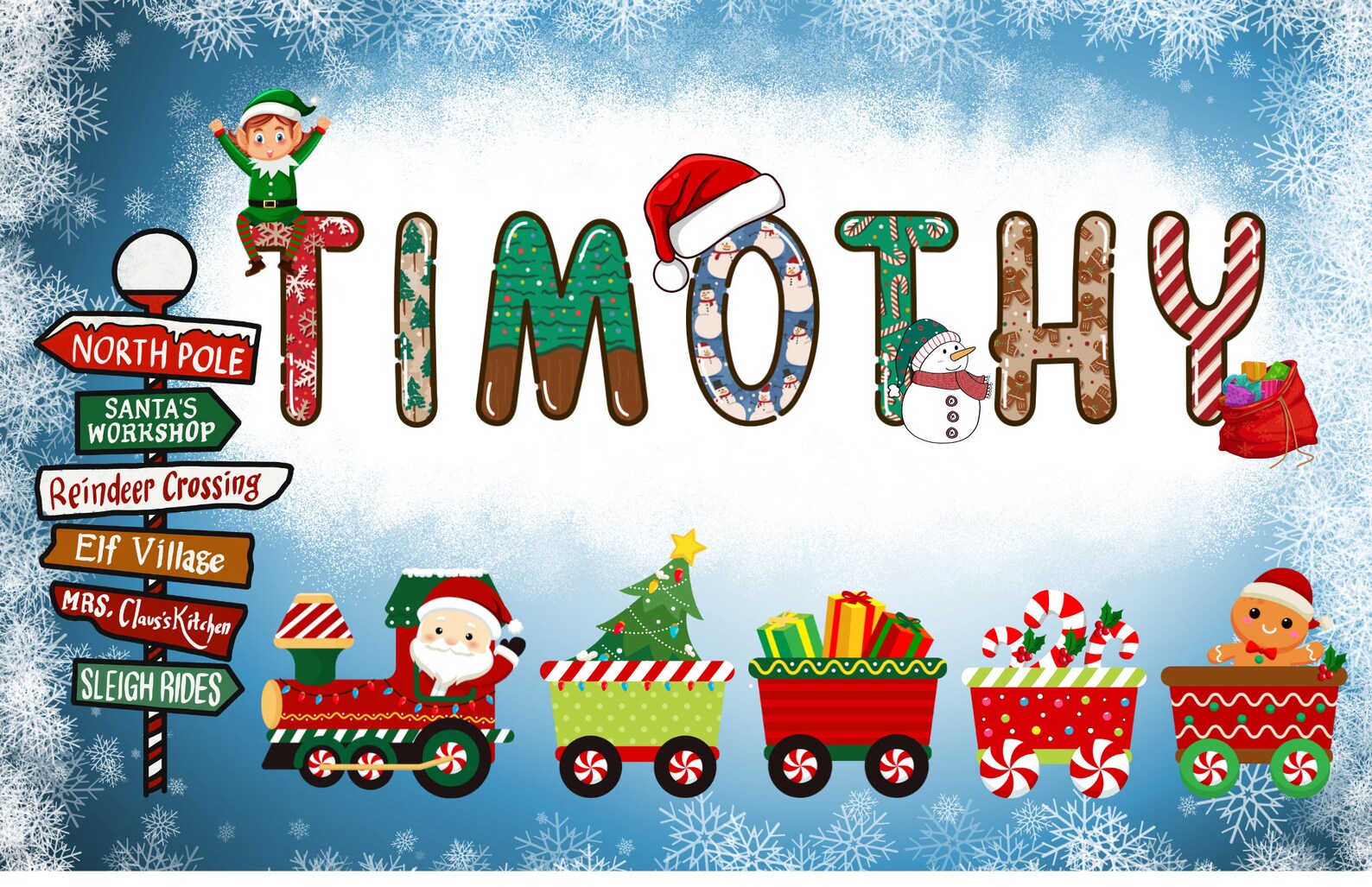 Personalized Christmas Puzzle Gift for Kids, Personalized Christmas ...