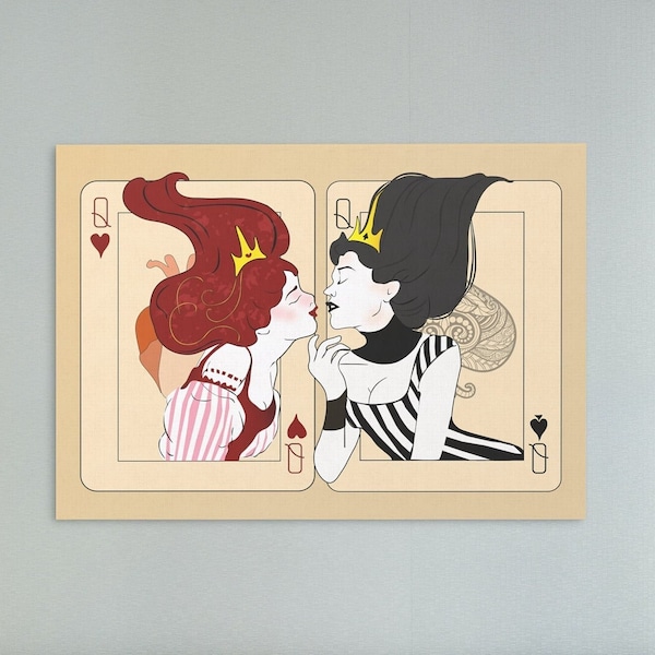 Artwork Lesbian Wall Art Etsy
